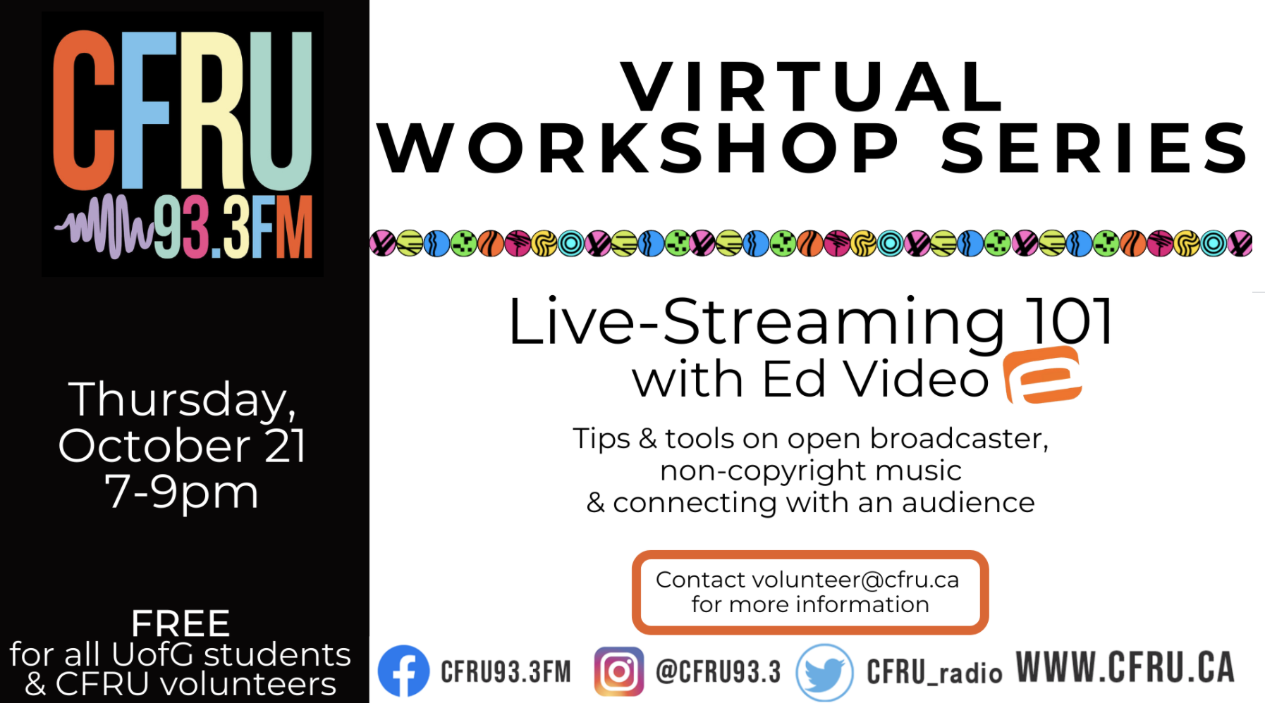 cfru in 2021 | CFRU 93.3 FM